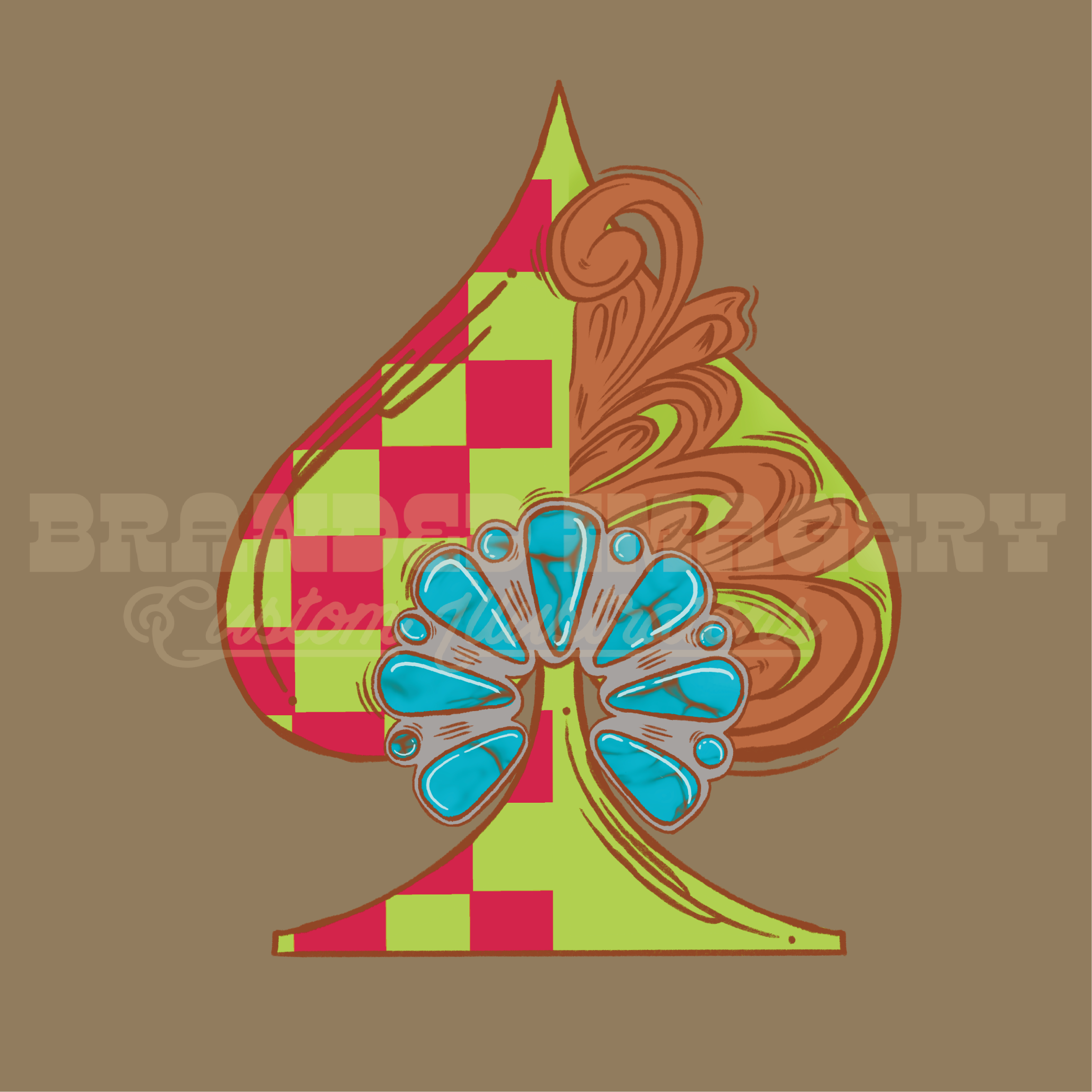 Checkered Spade – Branded Imagery